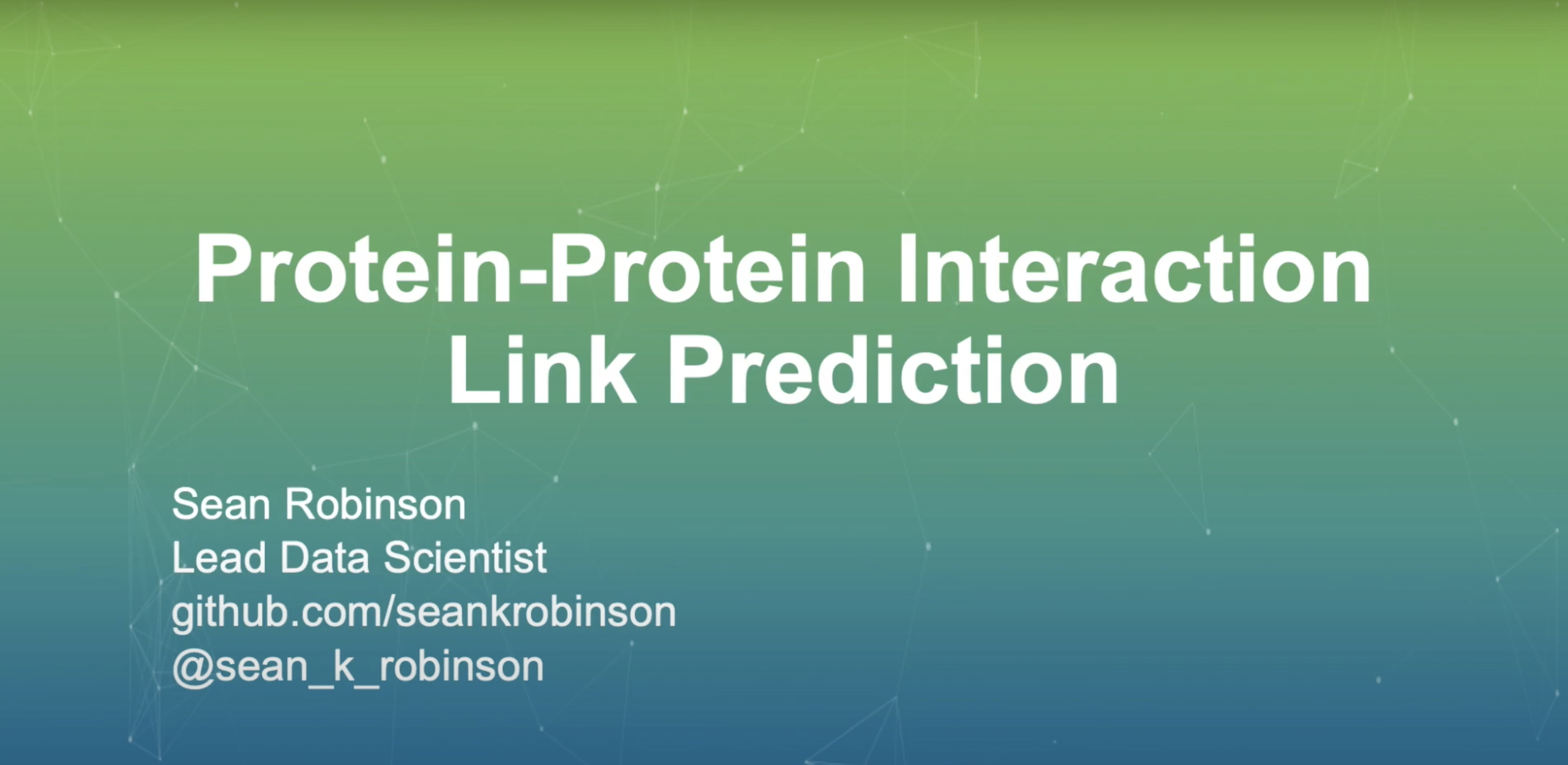 Link Prediction With Python Example Protein Protein Interactions
